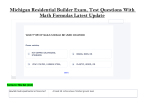Michigan Residential Builder Exam, Test Questions With Math Formulas ...