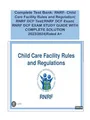 Complete Test Bank: RNRF- Child Care Facility Rules and Regulation ...