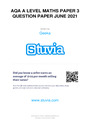 AQA A LEVEL MATHS PAPER 3 QUESTION PAPER JUNE 2021 - DocMerit