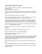 ASCP BOC Practice Exam Questions and Answers 2024 - DocMerit