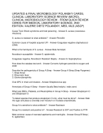 UPDATED & FINAL MICROBIOLOGY POLANSKY CARDS, CLINICAL LABORATORY SCIENC ...