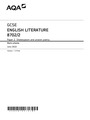 AQA GCSE ENGLISH LITERATURE 8702/2 Paper 2 Shakespeare and unseen ...