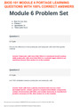 BIOD 101 MODULE 6 PORTAGE LEARNING QUESTIONS WITH 100% CORRECT ANSWERS ...