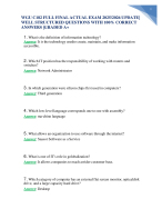 WGU C182 FULL FINAL ACTUAL EXAM 2025/2026 UPDATE| WELL STRUCTURED ...