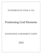 Intermediate HTML & CSS) Positioning Grid Elements Knowledge Assessment ...