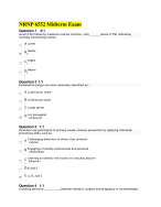 NRNP 6552 Midterm Exam / NRNP6552 Midterm Exam (Version 1)(100 Questions & Answers)(New)(2024 ...