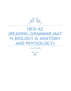 HESI A2 ENGLISH GRAMMAR & VOCABULARY(TEST BANK,Study Guide & Exam)(Q ...