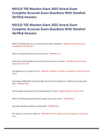 NCCCO TSS Manitex Exam 2025 Actual Exam Complete Accurate Exam - DocMerit