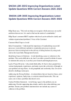 SNCOA LDR-303S Improving Organizations Latest Update Questions With ...