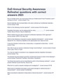 DoD Annual Security Awareness Refresher questions with correct answers ...