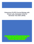 Edmentum End of Semester Test - World History Semester A Latest Update ...