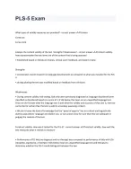 PLS-5 Exam questions with complete solutions - DocMerit