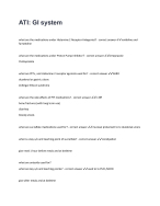 ATI GI System Questions with correct answers - DocMerit