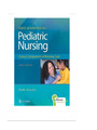 Test Bank Pediatric Nursing Critical Components of Nursing Care 3rd ...