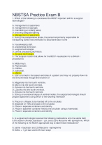 NBSTSA Practice Exam B - DocMerit