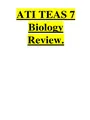 ATI TEAS 7 Biology Review Question and Answer - DocMerit