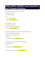 SPēD SAPPC: General Security questions with complete solutions - DocMerit