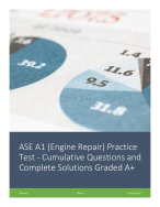 ASE A1 (ENGINE REPAIR) PRACTICE TEST – CUMULATIVE 2024-2025 ALL DONE ...