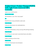 Product Owner/ Product Manager(POPM) SAFe Agile Exam |SAFE POPM |SAFe ...