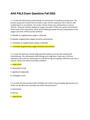 2022/2023 AHA PALS Exam STUDY GUIDE - DocMerit