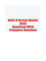 SAFE SCRUM MASTER COMPLETE SOLUTION PACKAGE - DocMerit