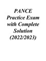 PANCE (Physician Assistant National Certifying Examination) 2022/2023 ...