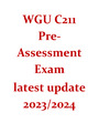 WGU C211 Exam Latest Update 2023/2024 Complete Solution Package / 100% ...