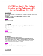 CLEET Phase 4 (New 2024/2025 Update) Questions and Verified Answers 100 ...