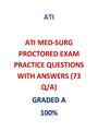 ATI MED-SURG PROCTORED EXAM PRACTICE QUESTIONS WITH ANSWERS (73 QA) - DocMerit