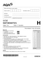 AQA GCSE MATHEMATICS Higher Tier Paper 3 Question Paper June 2022 [8300 ...