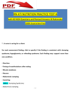 RN ATI Nutrition Practice Test A (2023 / 2024) with 60 NGN Questions ...