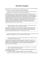 D512 Pilot Plan Template Western Governors University - DocMerit