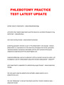 PHLEBOTOMY PRACTICE TEST LATEST UPDATE - DocMerit