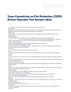 Texas Commission on Fire Protection (TCFP) Driver/ Operator Test ...