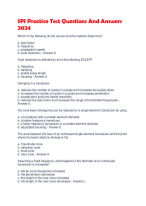 SPI Practice Test Questions & Answers 2023/2024 - DocMerit