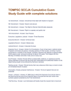 TOMPSC SCCJA Cumulative Exam Study Guide 2024 with complete solution - DocMerit
