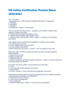 USI Safety Certification Practice Exam 2023/2024 - DocMerit