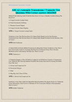 ASE A2 (Automatic Transmission / Transaxle) - DocMerit