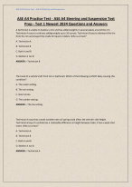 ASE A4 Practice Test - ASE A4 Steering and Suspension Test Prep - Test ...