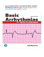 Basic Arrhythmias With 12-Lead EKGs 9th Edition, (2024) By Gail ...