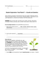 Student Exploration: Fast Plants® 1 – Growth and Genetics Note to ...