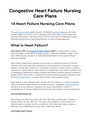 Congestive Heart Failure Nursing Care Plans - DocMerit