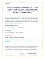 NBME CBSE USMLE STEP 2 EXAM 2024 LATEST VERSION WITH 250 QUESTIONS AND ...