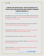 ALL FIREFIGHTER 1 PRACTICE TEST EXAM TEST BANK 1700 QUESTIONS AND ...