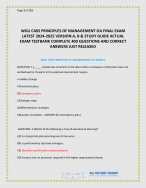 WGU C483 PRINCIPLES OF MANAGEMENT OA FINAL EXAM LATEST 2024-2025 ...