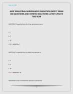 ASNT INDUSTRIAL RADIOGRAPHY RADIATION SAFETY EXAM - DocMerit