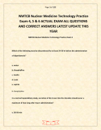 USOC Module 7 – PE EXAM Q's and A's - DocMerit