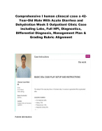 I human case study for a 42-Year-Old Male with Acute Diarrhoea and ...