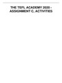 TEFL Academy Bundle: Assignment A,B & C , And Study Plan. - DocMerit