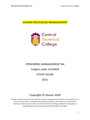 Personnel Management N4 study guide - DocMerit